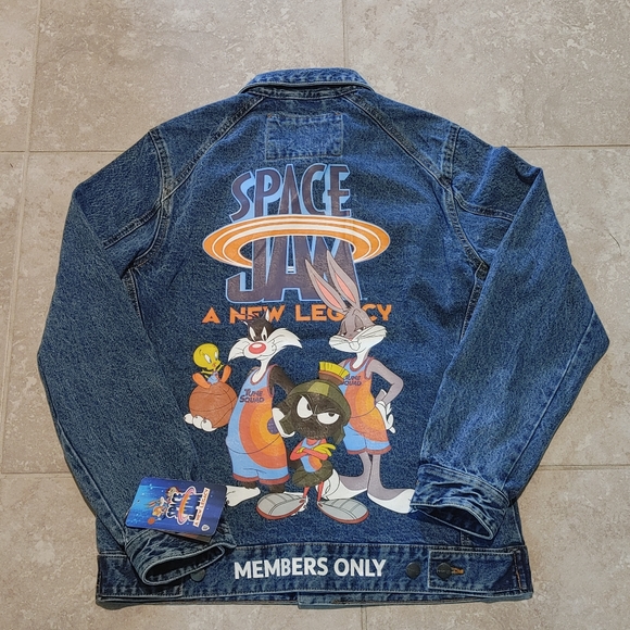 Members Only | Jackets & Coats | Space Jam Members Only Jean Jacket ...